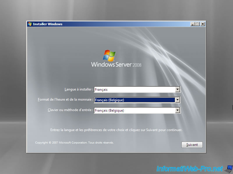 Install Windows Server 2008 - Windows Server - Tutorials - InformatiWeb Pro
